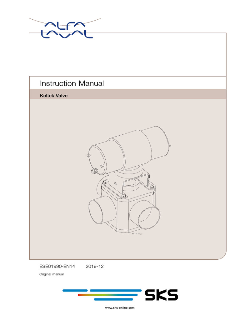 SKS Alfa Laval Koltek Manual en | PDF | Valve | Piston