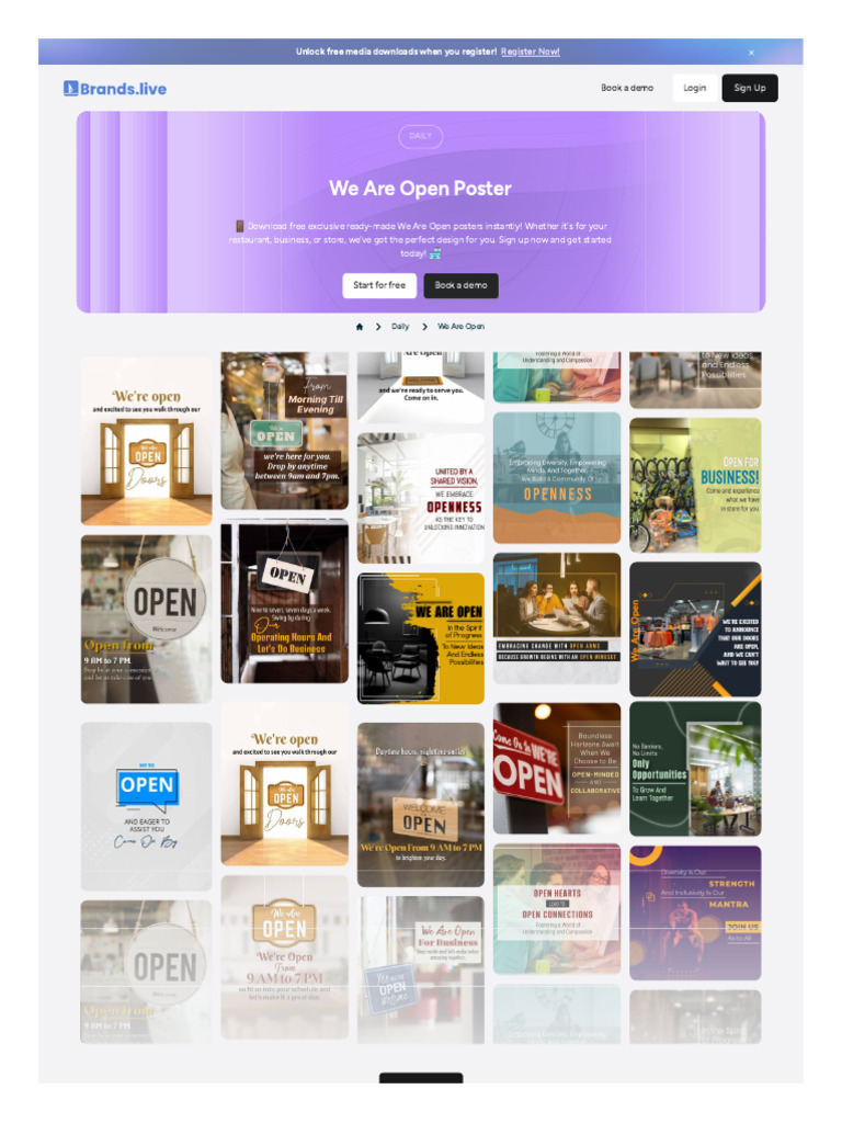 Make A Bold Statement With A Custom "Now Open" Poster - Start Promoting ...
