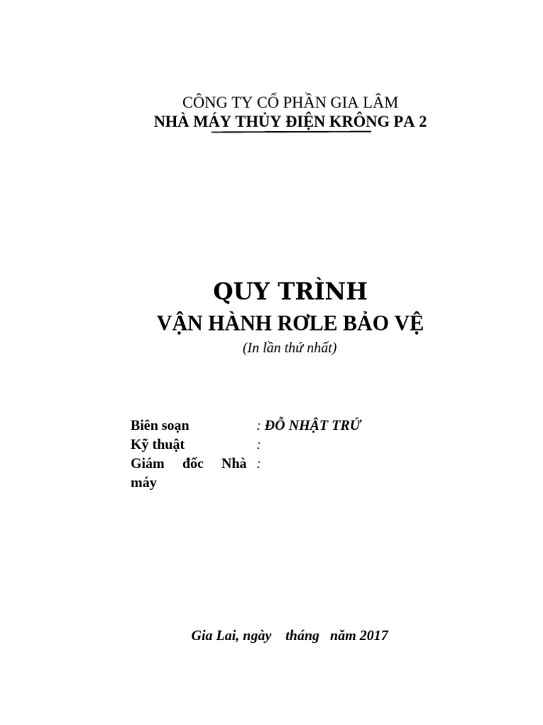 QTVH Rơle | PDF