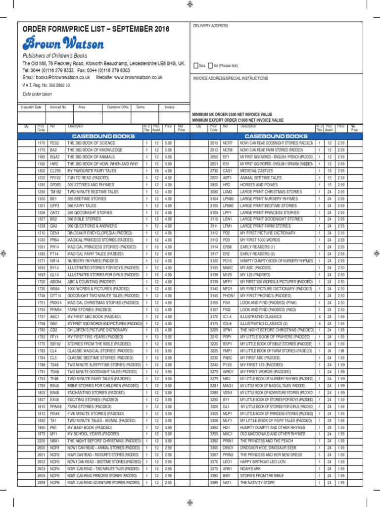 Order Form September 2016 | PDF | Fairy Tales | Fairies