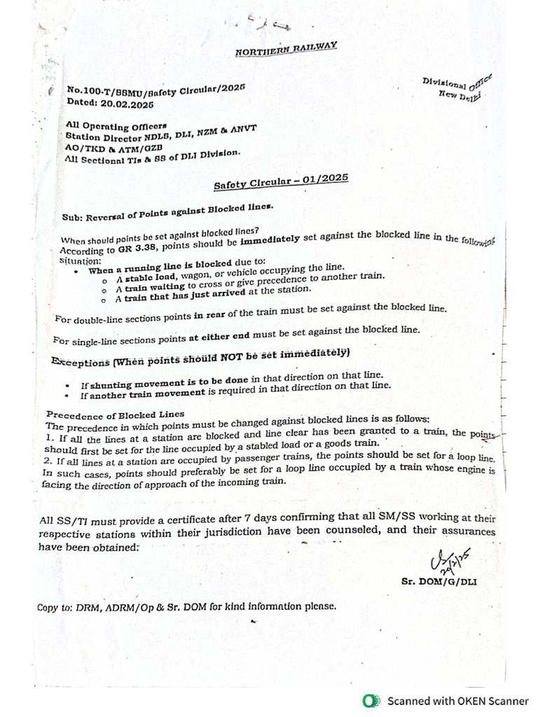 Safety Circular 1 | PDF