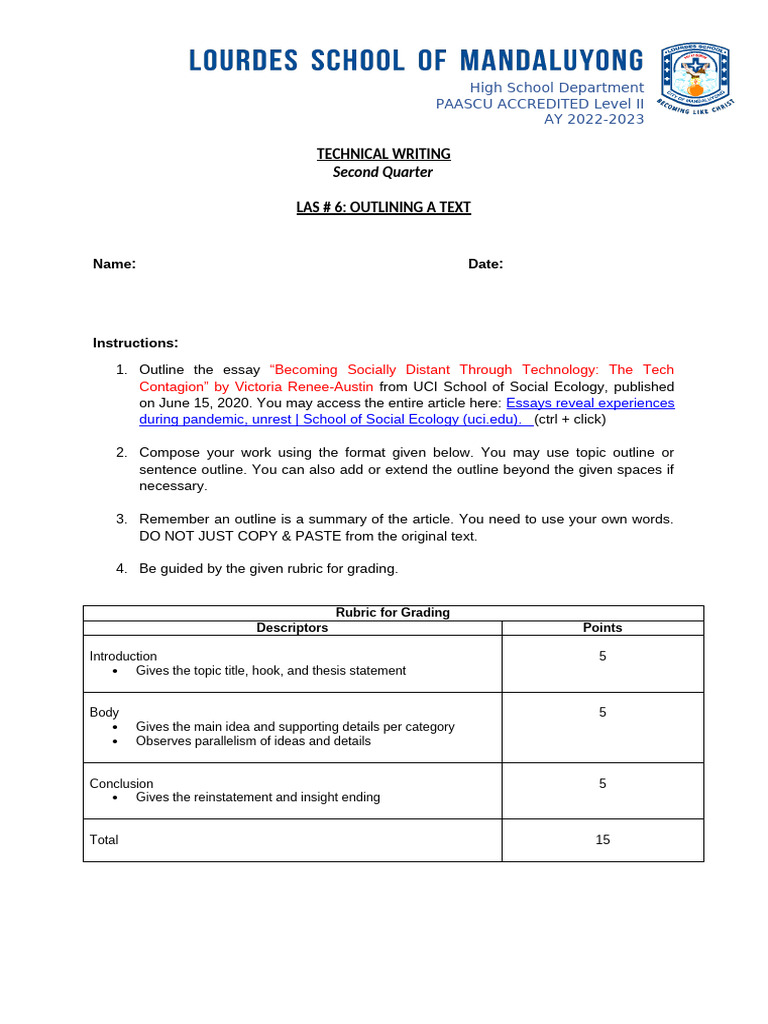 9innocent Jikiri Twoutline | PDF | Essays