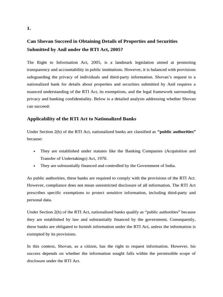RTI QA | PDF | Freedom Of Information Laws By Country | Freedom Of Speech