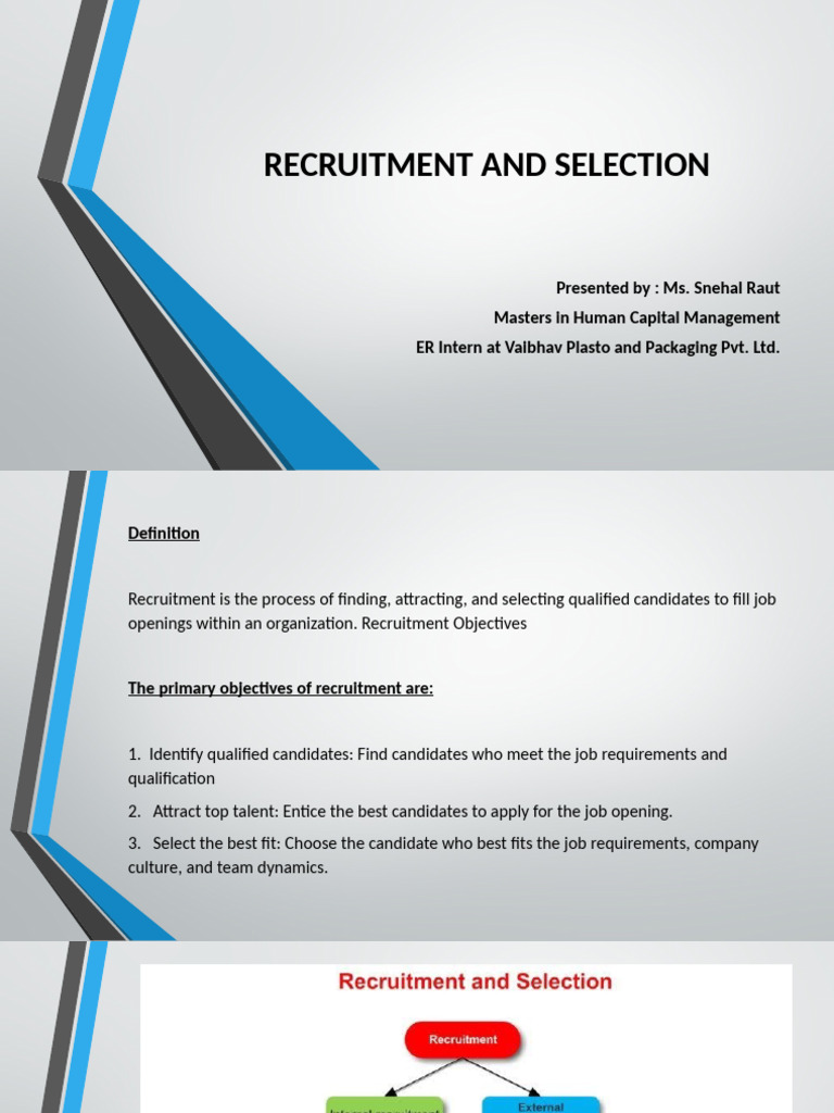 Recruitment and Selection | PDF | Recruitment | Business