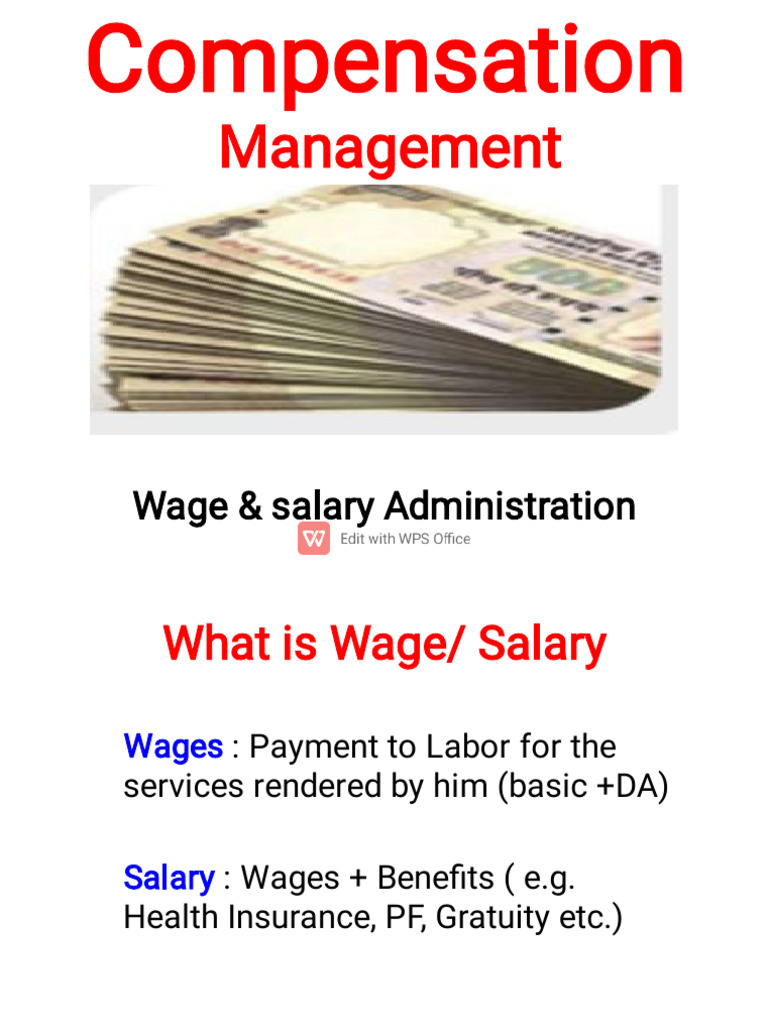Comprehensive Guide To Compensation Management Pdf Cost Of Living