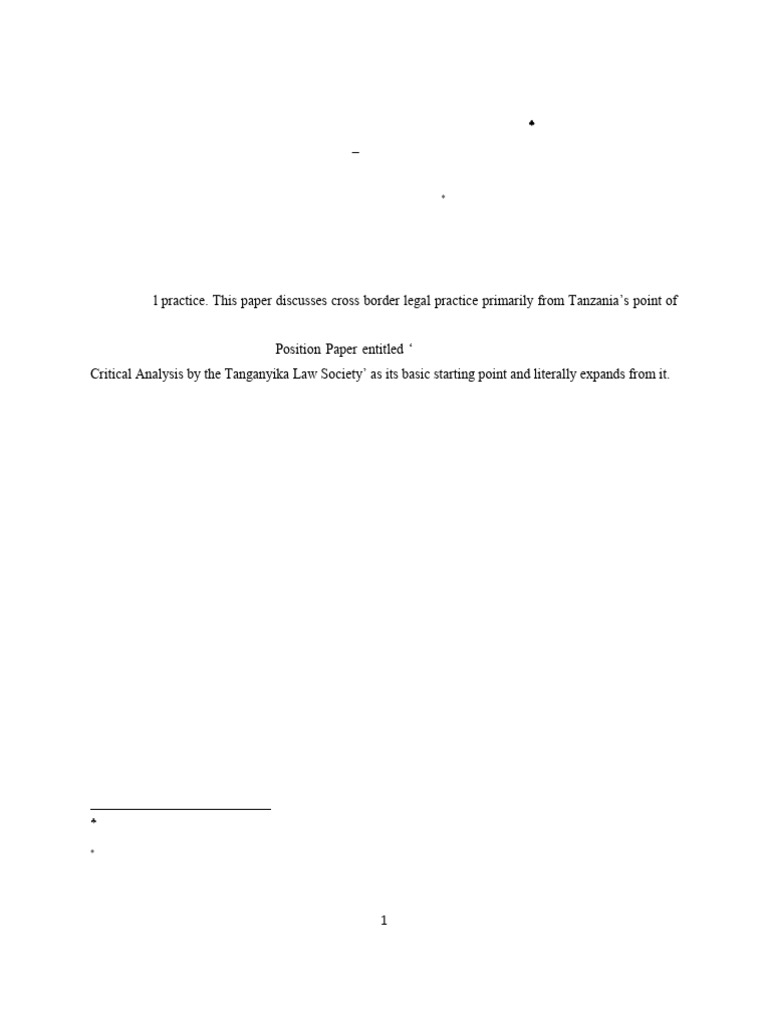 Cross-Border Legal Practice in EAC | PDF | Advocate | Tanzania
