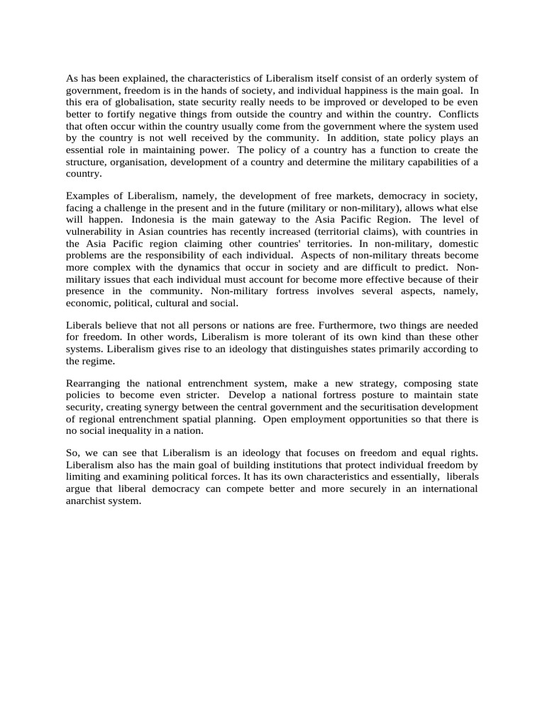 Liberalism: Principles and Challenges | PDF | Liberalism | State (Polity)