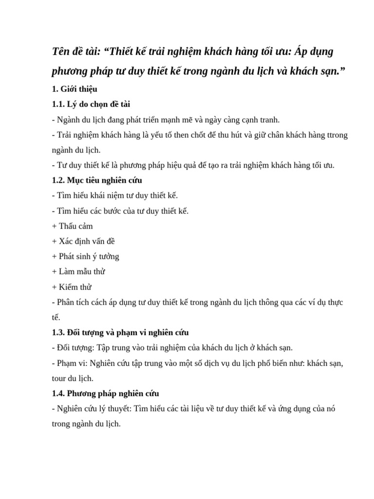 TDTK 8316d1 Decuong | PDF