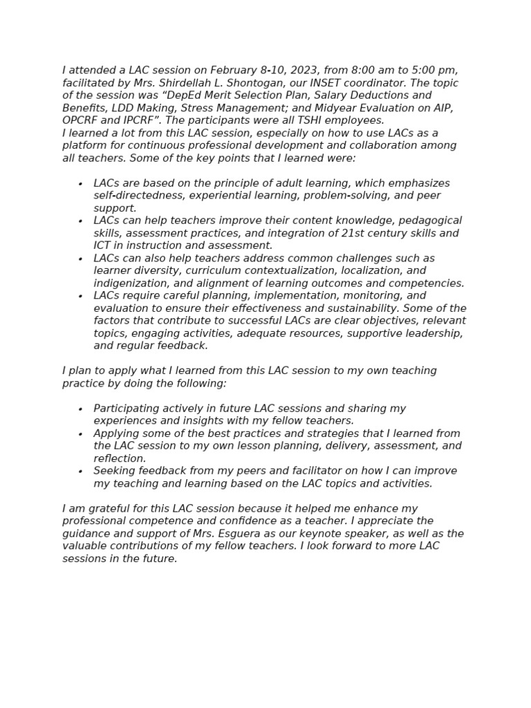 Lac Reflection Edited | PDF