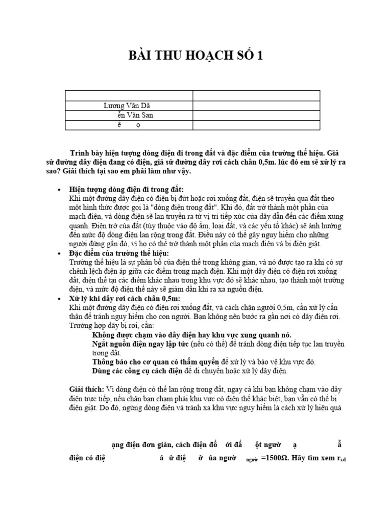 BÀI THU HOẠCH SỐ 1_ Nhóm5 | PDF