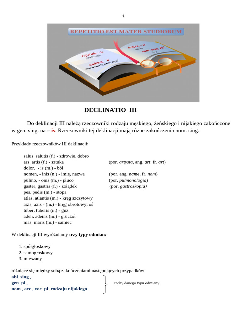 Deklinacja III | PDF