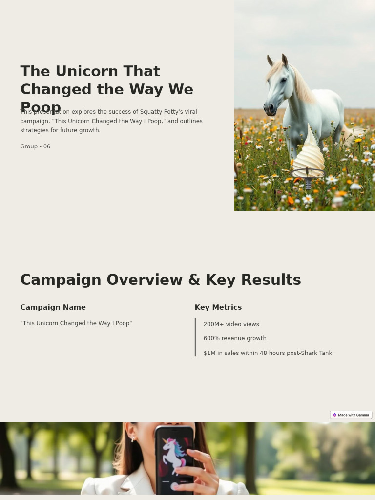 The Unicorn That Changed The Way We Poop | PDF | Marketing | Market Segmentation