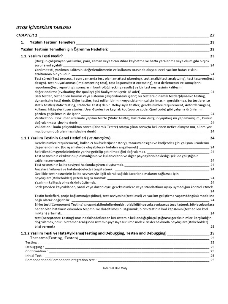 ISTQB NOTLARI - Son Hali | PDF