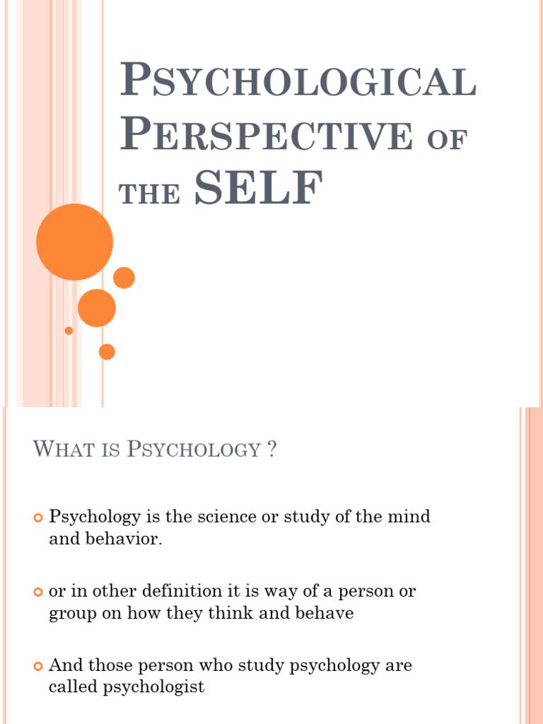 Psychological Perspective of The Self Sigmund Freud | PDF ...