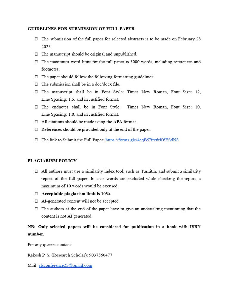Full Paper Submission Guidelines | PDF