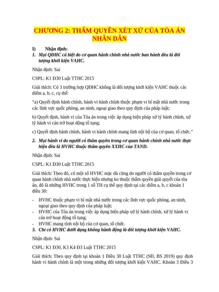 Chương 2 TTHC | PDF