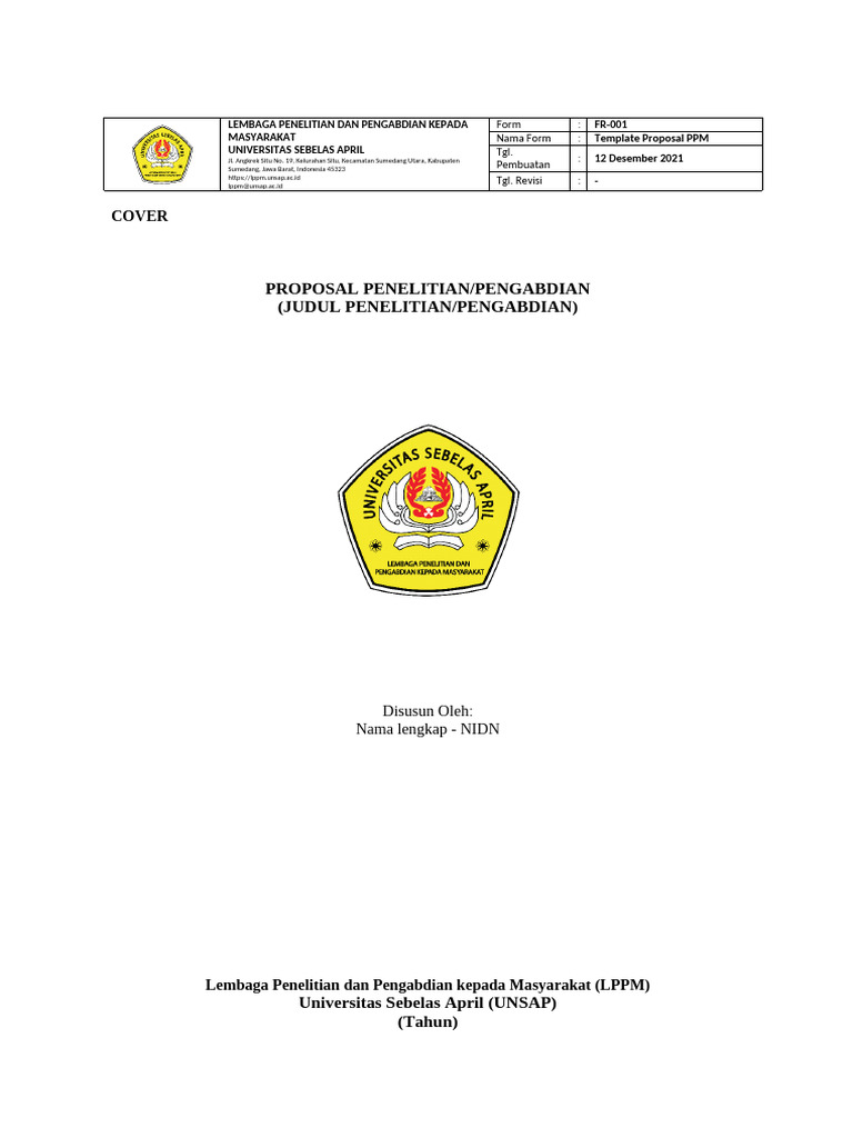 FR 001 - Proposal PPM | PDF