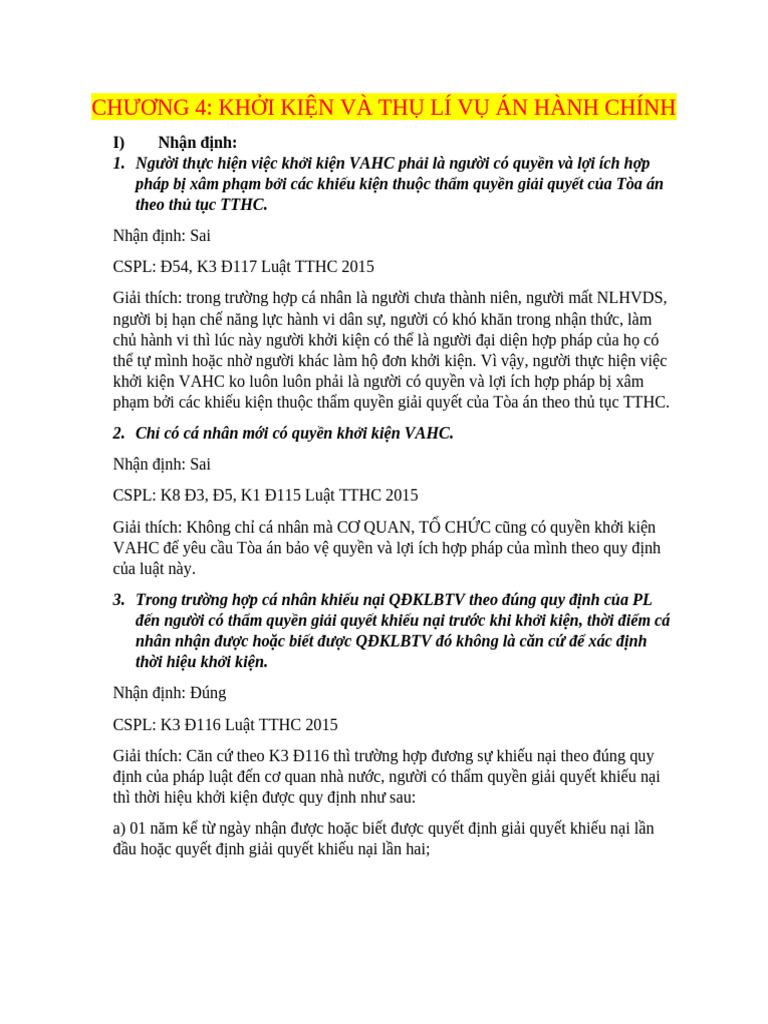 CHƯƠNG 4 TTHC | PDF