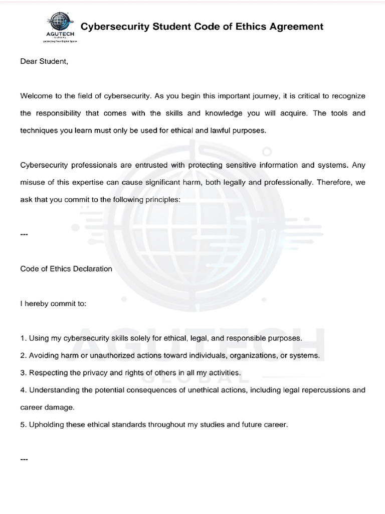 AguTech Student - Code - of - Ethics | PDF