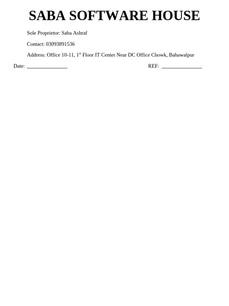 Saba Software House | PDF