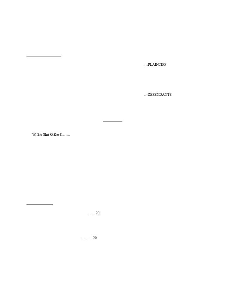High Court Affidavit Format Template | PDF