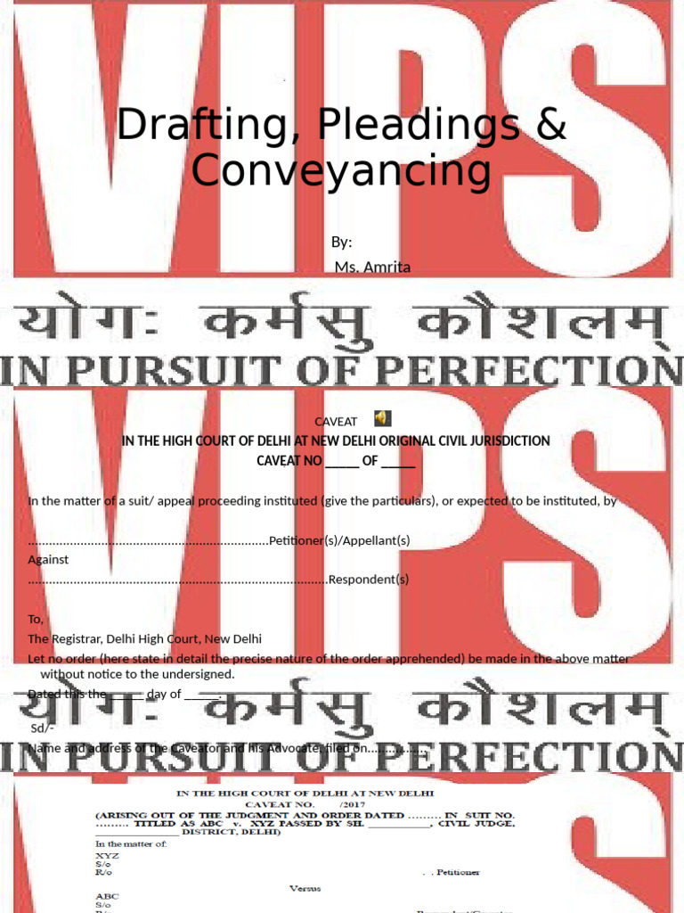 Application for Caveat (Sec-148A of CPC) | PDF