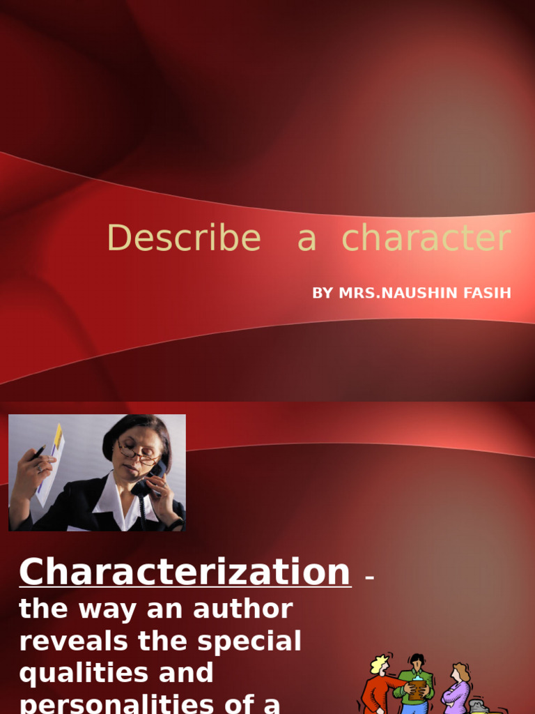 Character Description | PDF | Grammatical Gender | Grammar
