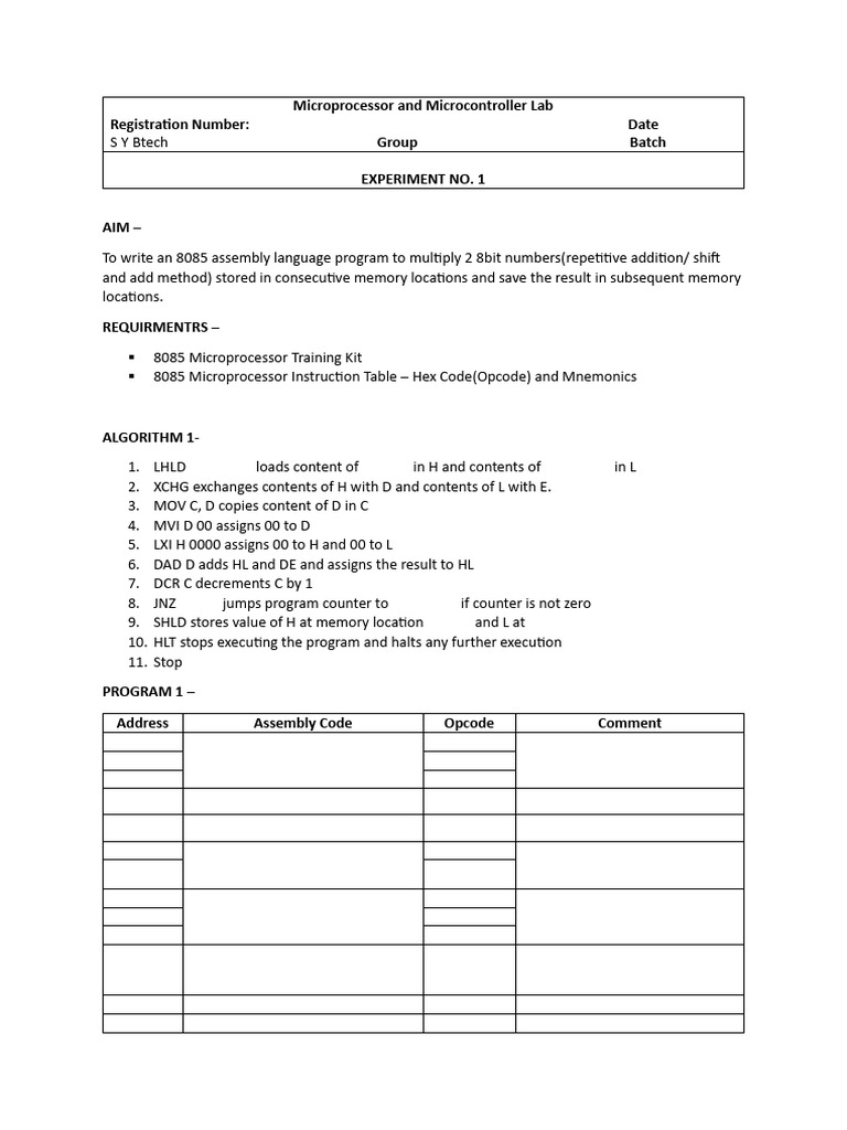 Experiment 3 | PDF | Assembly Language | Central Processing Unit