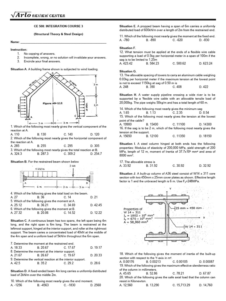 Quiz 4 | PDF | Beam (Structure) | Strength Of Materials
