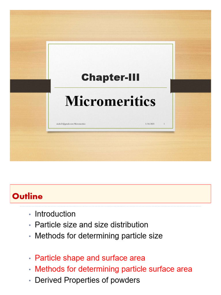 Micromeritics and powders & granules (1) | PDF | Porosity | Tablet (Pharmacy)