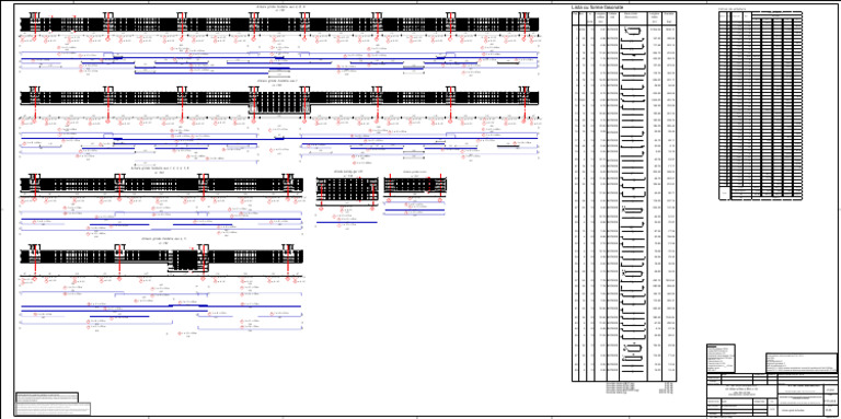 Lista Cu Forme Fasonate: Armare Grinda Fundatie Axa A, B, D SC 1:50 Extras de Armatura | PDF