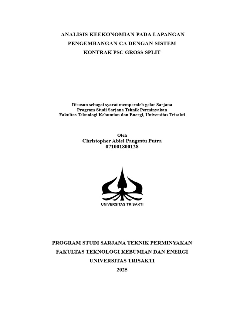 Halaman Judul - Christopher Abiel Pangestu Putra - 071001800028 | PDF
