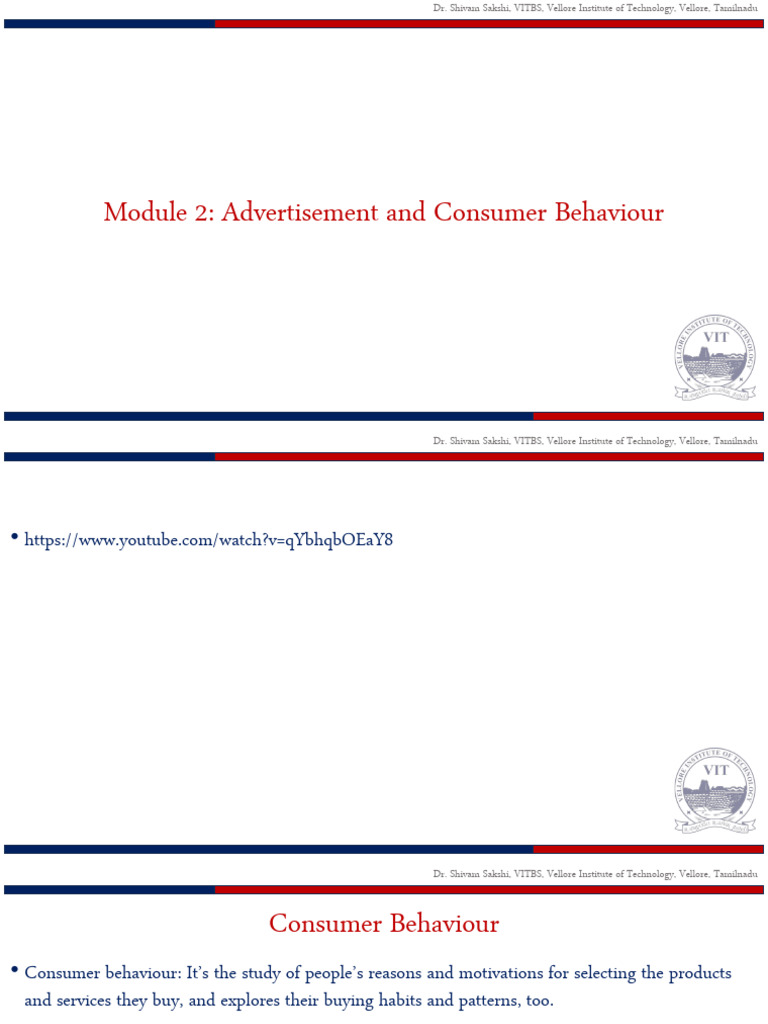 Module 2 Pdf Consumer Behaviour Behavior