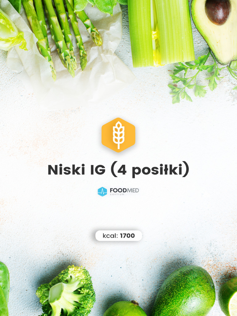 Dieta 1700kcal Niski IG 4 Posilki | PDF