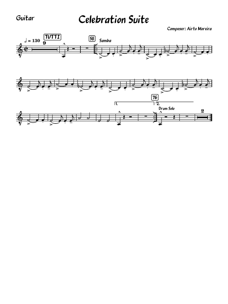 Celebration Suite by Airto Moreira | PDF