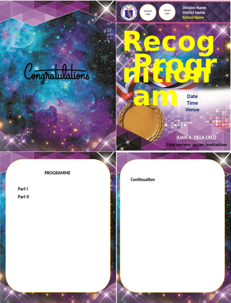 Purple Recognition Program Cover | PDF