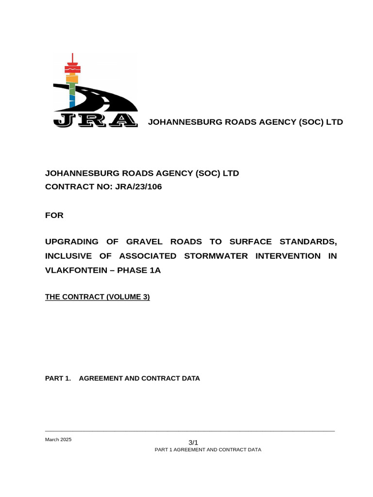 3-3 BLUE Contract Part 1 (Agreement) Rev00 | PDF | Guarantee | Surety