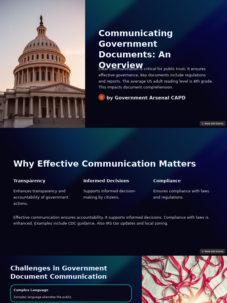 Effective Government Document Communication | PDF | Infographics ...