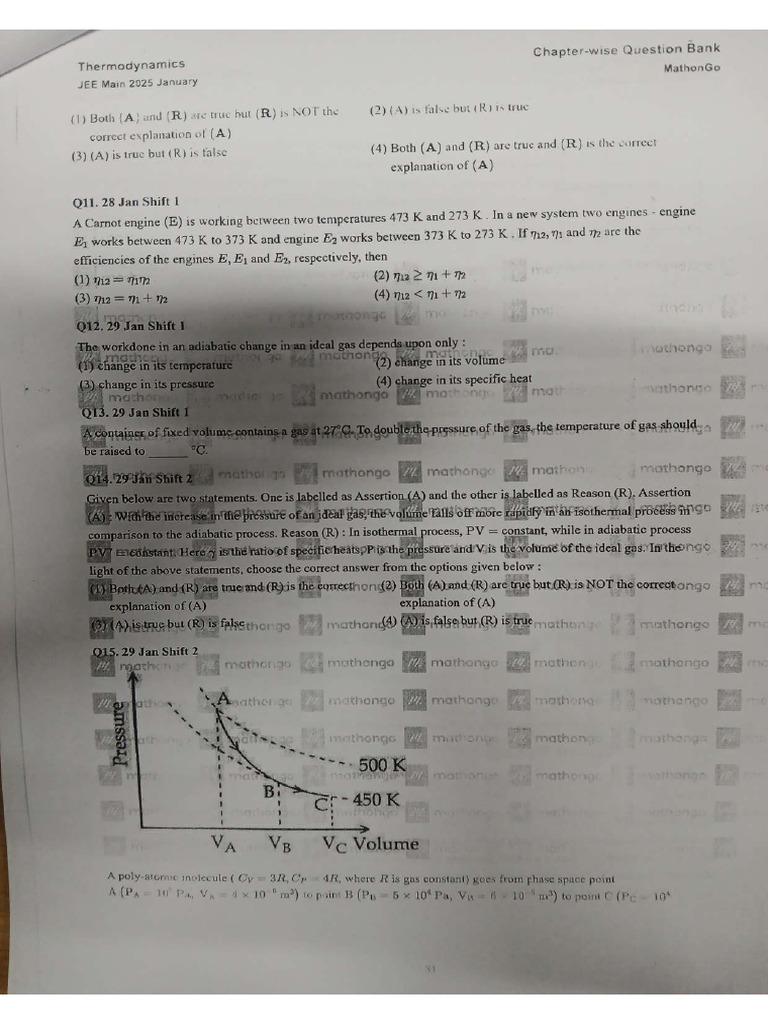 Chap Wise Ques 2025 Jee Shift | PDF