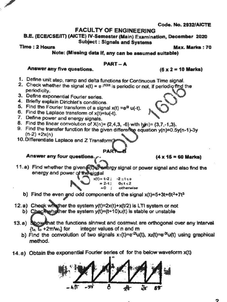 SS ECE-CSE-IT Previous Papers | PDF