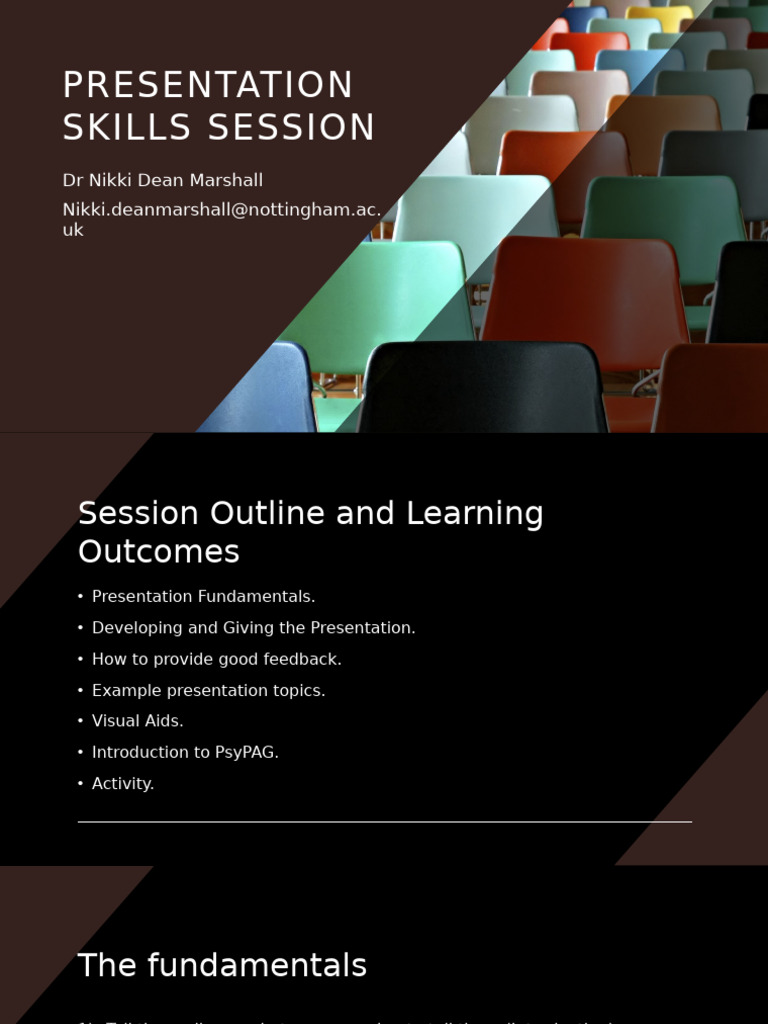 Presentation Skills Session | PDF | Cognition | Psychology