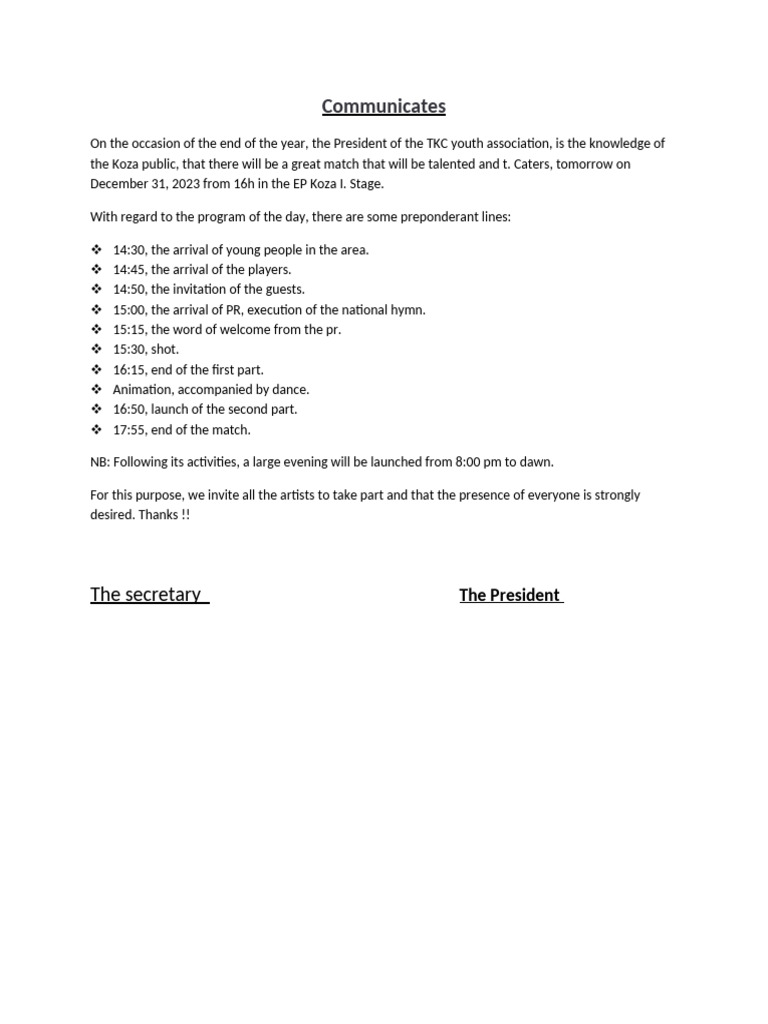 TKC COMMUNIQUE-WPS Office_Traduit | PDF