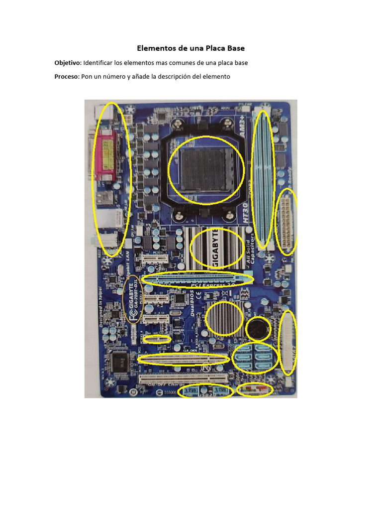 Elementos Comunes de una Placa Base | PDF