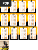 Tabla Inmultirii de La 1 La 10 PDF | PDF