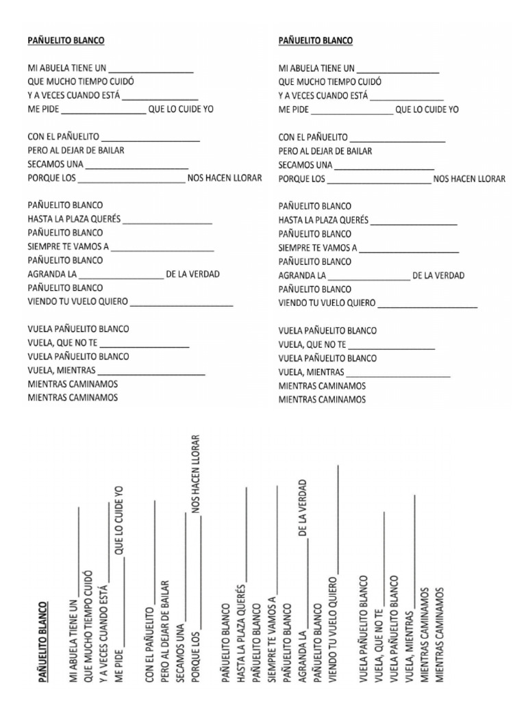 PAÑUELITO BLANCO(COMPLETAR) | PDF