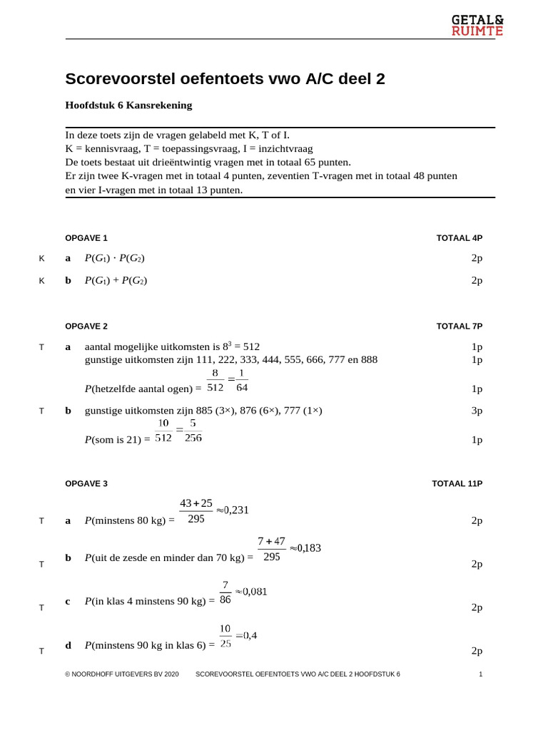 oefentoets h6 scorevoorstel (1) | PDF