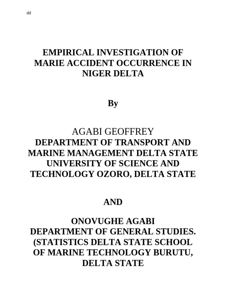 Investigation on Boat Accident | PDF | Ships | Nigeria