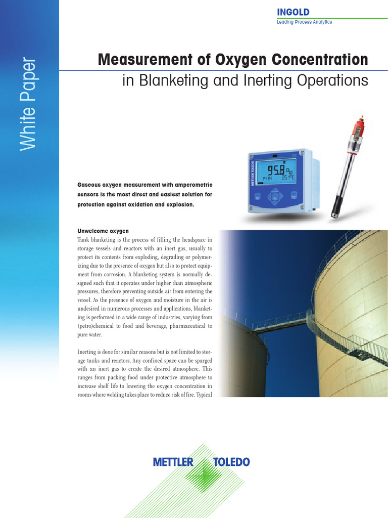 Oxygen Measurement in Blanketing Systems | PDF | Oxygen | Atmosphere Of ...