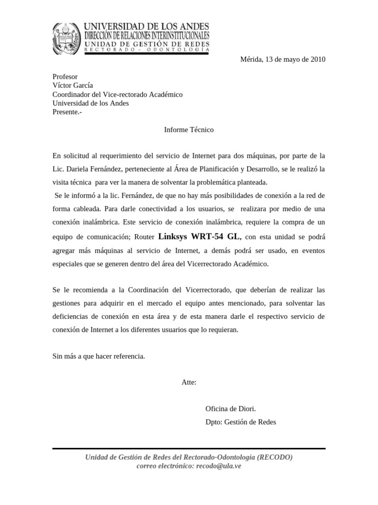 Informe Vice-Rectorado | PDF