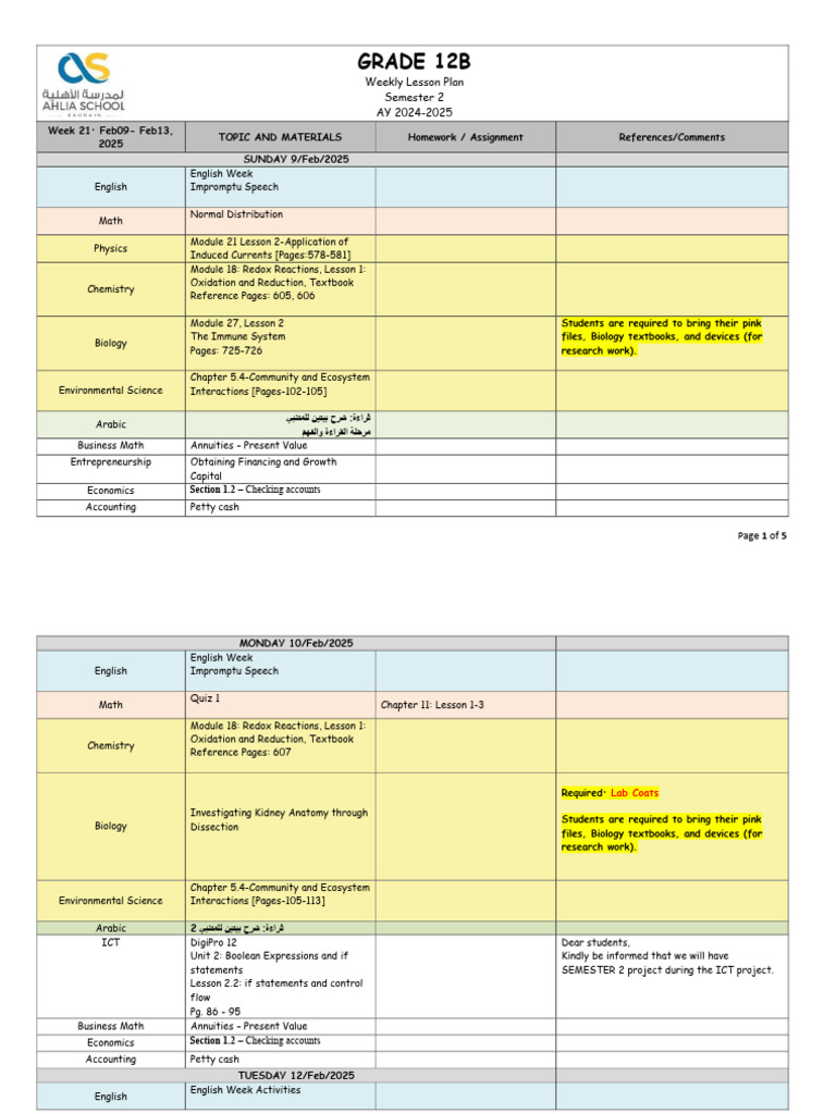 GRADE 12B Feb09- Feb13 2025 2 | PDF | Redox